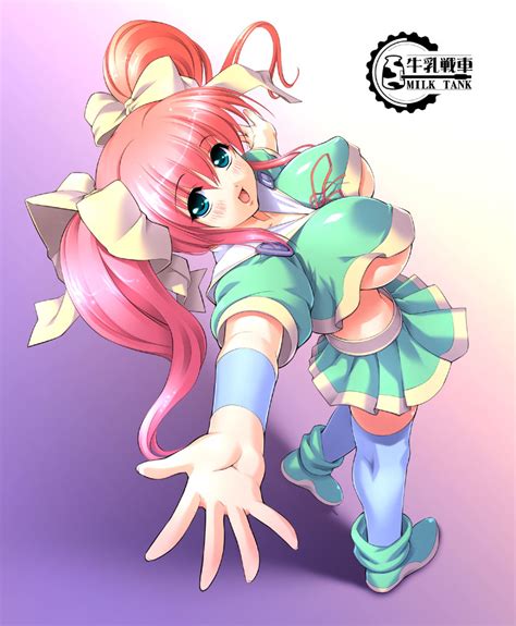 Gunner L Lulu Lunar Wing Lunar Wing 1girl D Blue Eyes Blush Boots Breasts Covered