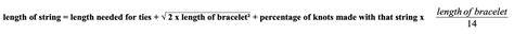 How To Calculate String Length In A Normal Pattern Tutorial Braceletbook