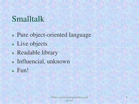 Ppt Object Oriented Programming And Design Powerpoint Presentation