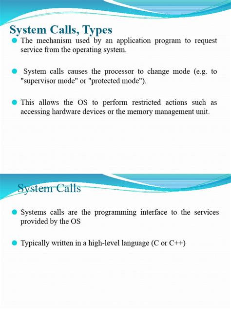 2system Calls 1pptx Pdf Operating System Computer File