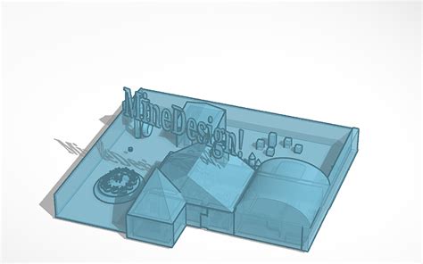 3d Design Minedesign Blueprint Tinkercad