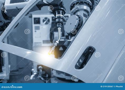 Parts For Assembly Cnc Machine Arduino Board For Controlling The Machine Stock Image