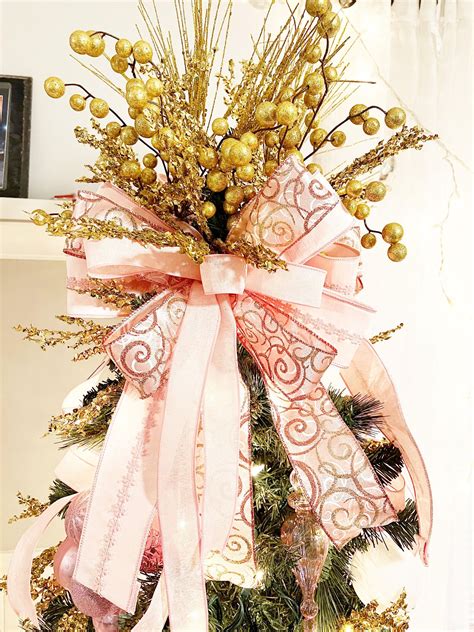 How To Make A Tree Topper Bow Sincerely Creative Mom