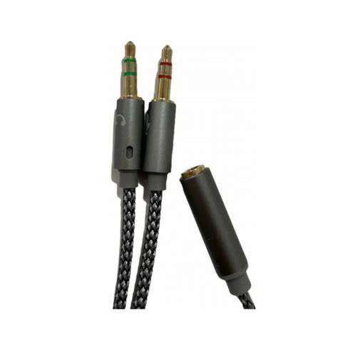 Generico Splitter Pro Adaptador 35mm Audio Para Microfono Audífono