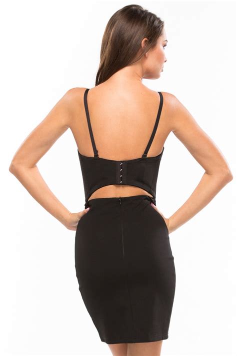 Material Girl Beaded Bustier Bodycon Dress