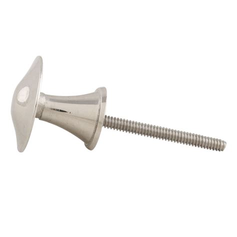 Silver Brass Round Knobs