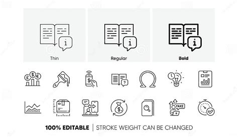 Currency Rate Fast Verification And Manual Line Icons For Web App Printing Line Icons