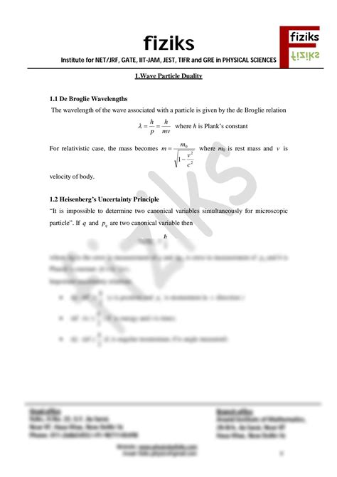 Solution Quantum Formula Sheet Studypool
