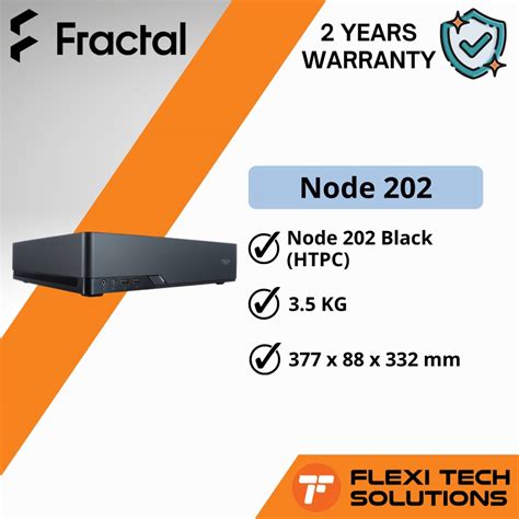 FRACTAL DESIGN Node Black ITX Case HTPC SFX PSU Mini ITXPC