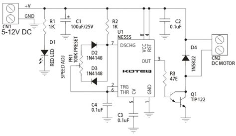Tip120 Arduino Dc Motor Control Circuit Circuit Diagram