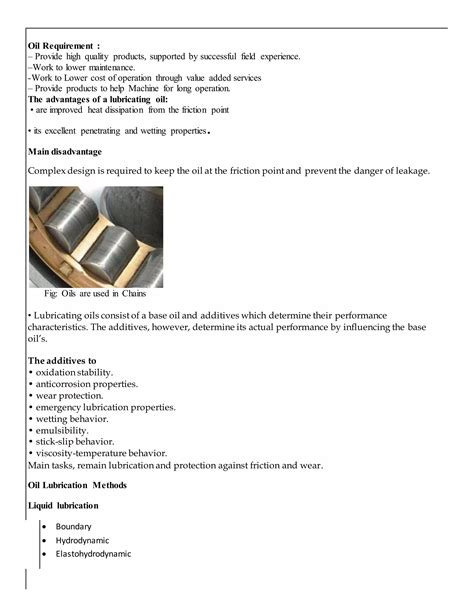 Lubrication Oil Grease And Others Docx