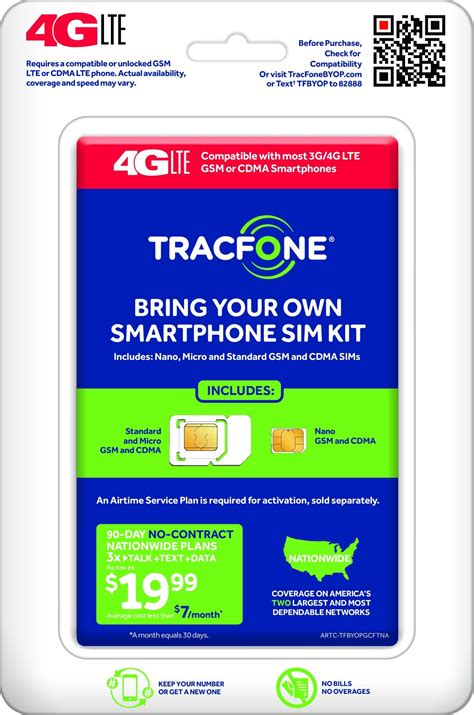 Tracfone Keep Your Own Phone 3 In 1 Prepaid Sim Kit Cell Phones And Accessories