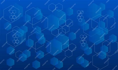 Premium Vector Vector Abstract Science Background Hexagonal Geometric Design