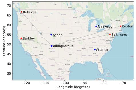 Finding The Distance Between Two Lists Of Geographic Coordinates By Dana Lindquist Medium