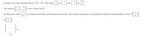 solved consider the linear transformation t r2→r2 that maps