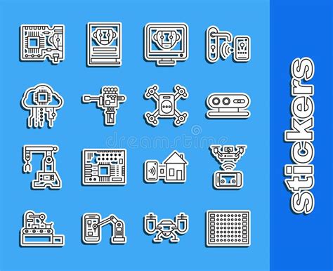 Set Line Printed Circuit Board Pcb Remote Aerial Drone 3d Scanning