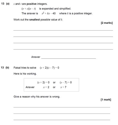 Gcse 9 1 Maths Simultaneous Equations Past Paper Questions Pi