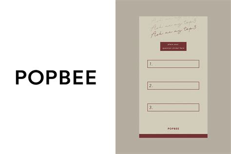 Instagram Ask Me My Top 3 最愛背景圖模板