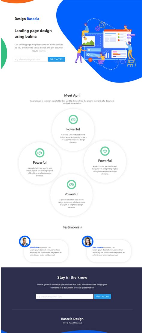 Responsive Website Bulma On Behance