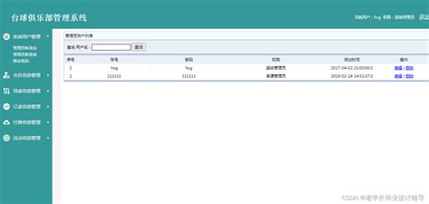 Javaweb基于ssm台球厅收费系统源码台球厅管理系统源码 Csdn博客