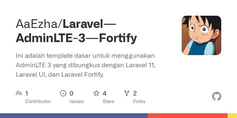 GitHub AaEzha Laravel AdminLTE 3 Fortify Ini Adalah Template