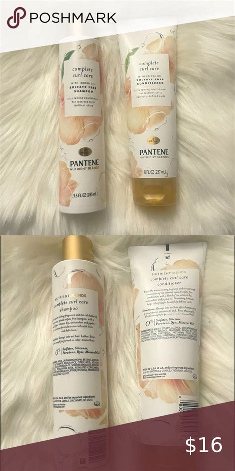 Pantene Complete Curl Care Nutrient Blends Shampoo And Conditioner Shampoo Pantene Oil