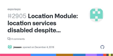 Location Module Location Services Disabled Despite Granting