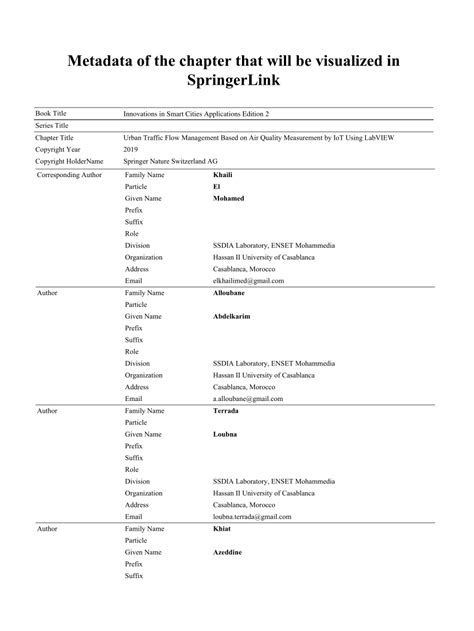 Pdf Urban Traffic Flow Management Based On Air Quality Measurement By