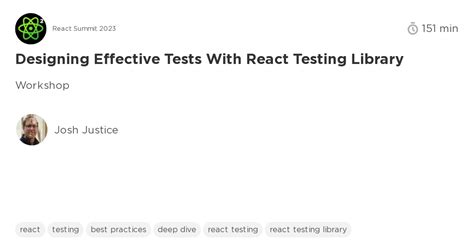 Designing Effective Tests With React Testing Library