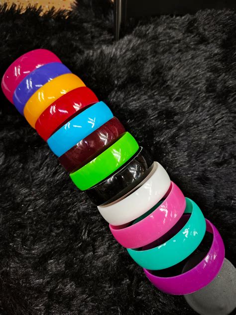 Plain Plastic Bangles Base For Silk Tread Bangles 1cut Anushka