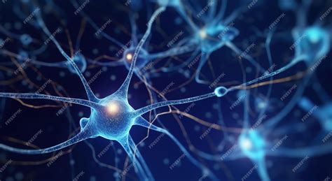 3d Illustration Of An Animated Visualization Showing The Neural Network Within Brain Cells