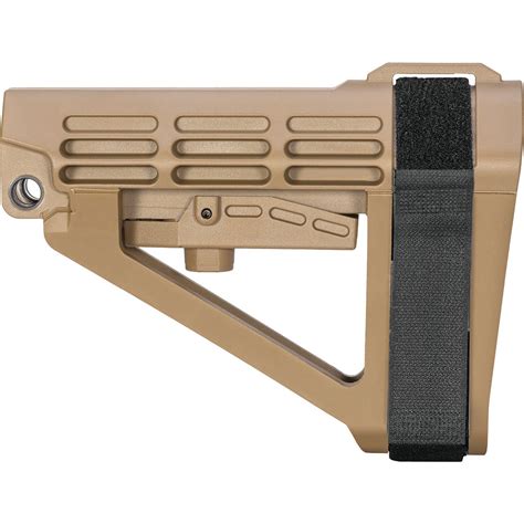 Sb Tactical Sba4 5 Position Adjustable Pistol Stabilizing Brace Fde Sku