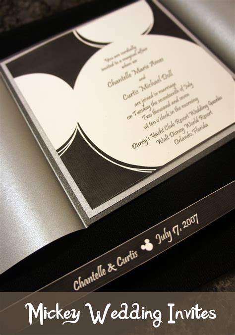 Mickey And Minnie Wedding Invitations