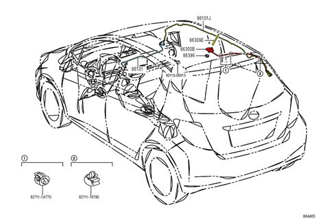 Roof Antenna Pole Sub Assembly 86309 42080