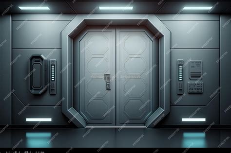 Futuristic Metal Door