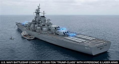Us Navy Announces Trump Class 35000 Ton Battleship With Hypersonic