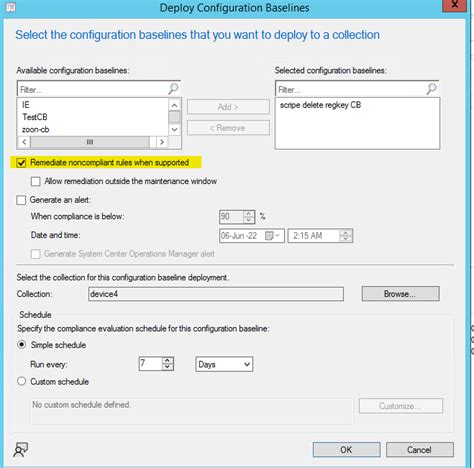Export And Delete A Registry Key Using Sccm Configuration Items And Baselines Microsoft Qanda