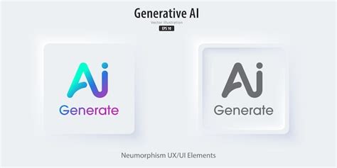 Premium Vector Generate Ai Icon A Set Of 3d Buttons Active And