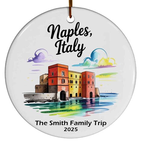 Naples Italy Christmas Ornament Collection Of City Travel Souvenirs