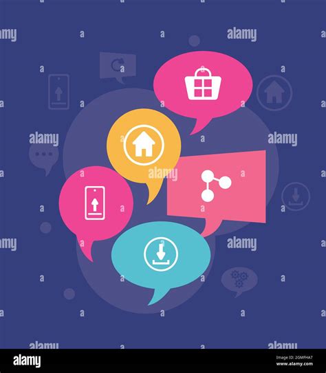 Speech Bubbles Communication Stock Vector Image And Art Alamy