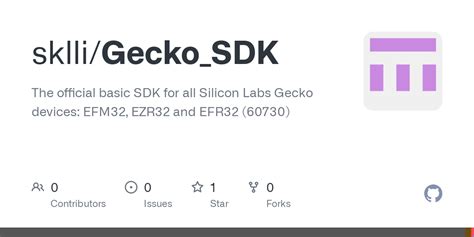 Github Sklligeckosdk The Official Basic Sdk For All Silicon Labs Gecko Devices Efm32
