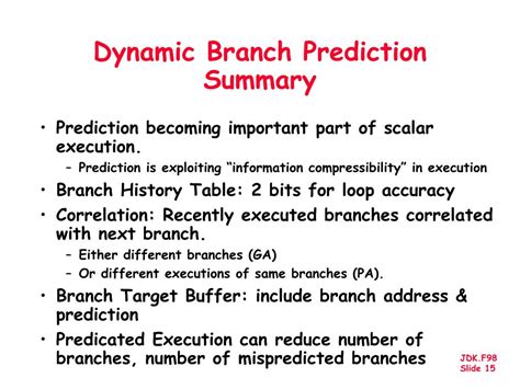 PPT Lecture Branch Prediction Dependence Speculation And Data Prediction PowerPoint