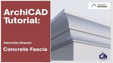 Archicad Tutorial Design Concrete Fascia Using Profile Manager Youtube