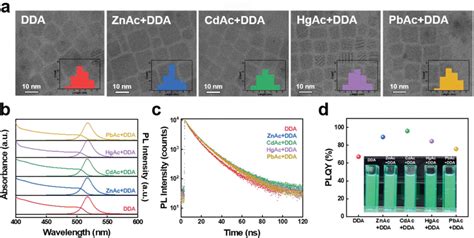 A High Magnification Tem Image B Absorption And Pl Spectra C Download Scientific Diagram