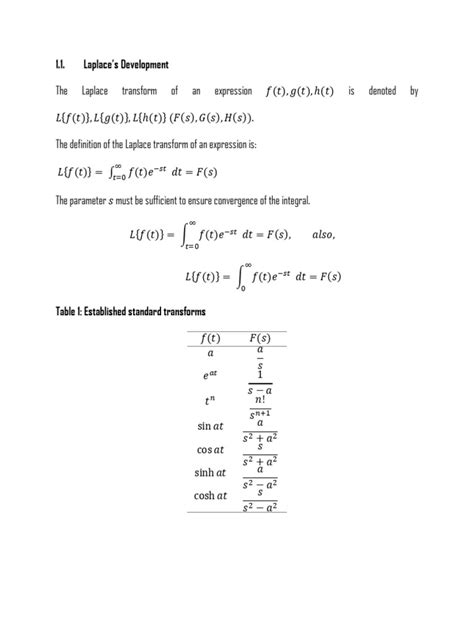 Laplace Transform1 Pdf Laplace Transform Mathematical Analysis