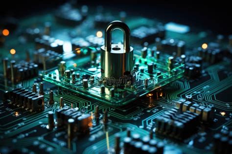 Security Lock Symbol On Computer Board Computer Security Stock Image Image Of Hacker