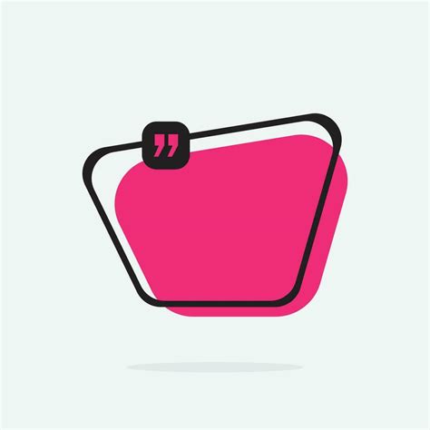 Quote Box Frame Texting Quote Blank Template Box Design Box Quotation Bubble Blog Symbol