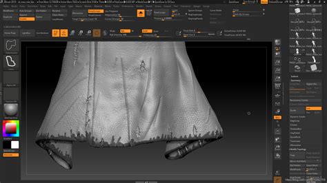 Zbrush 使用遮罩制作衣服边缘破损zb里面做破碎效果 Csdn博客
