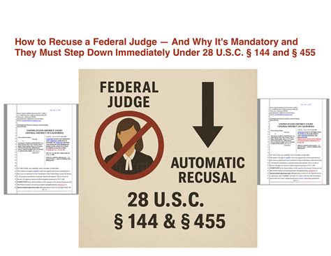 How To Recuse A Federal Judge — And Why Its Mandatory And They Must