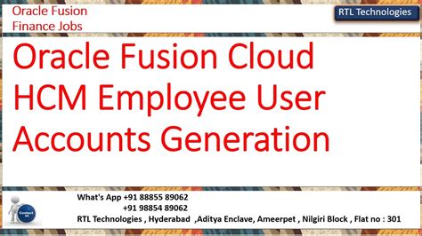 oracle fusion hcm client employee user accounts enterprise hcm